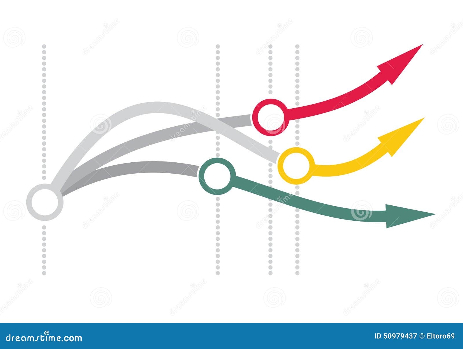 Graph and flow diagram, stock vector. Illustration of advertising ...