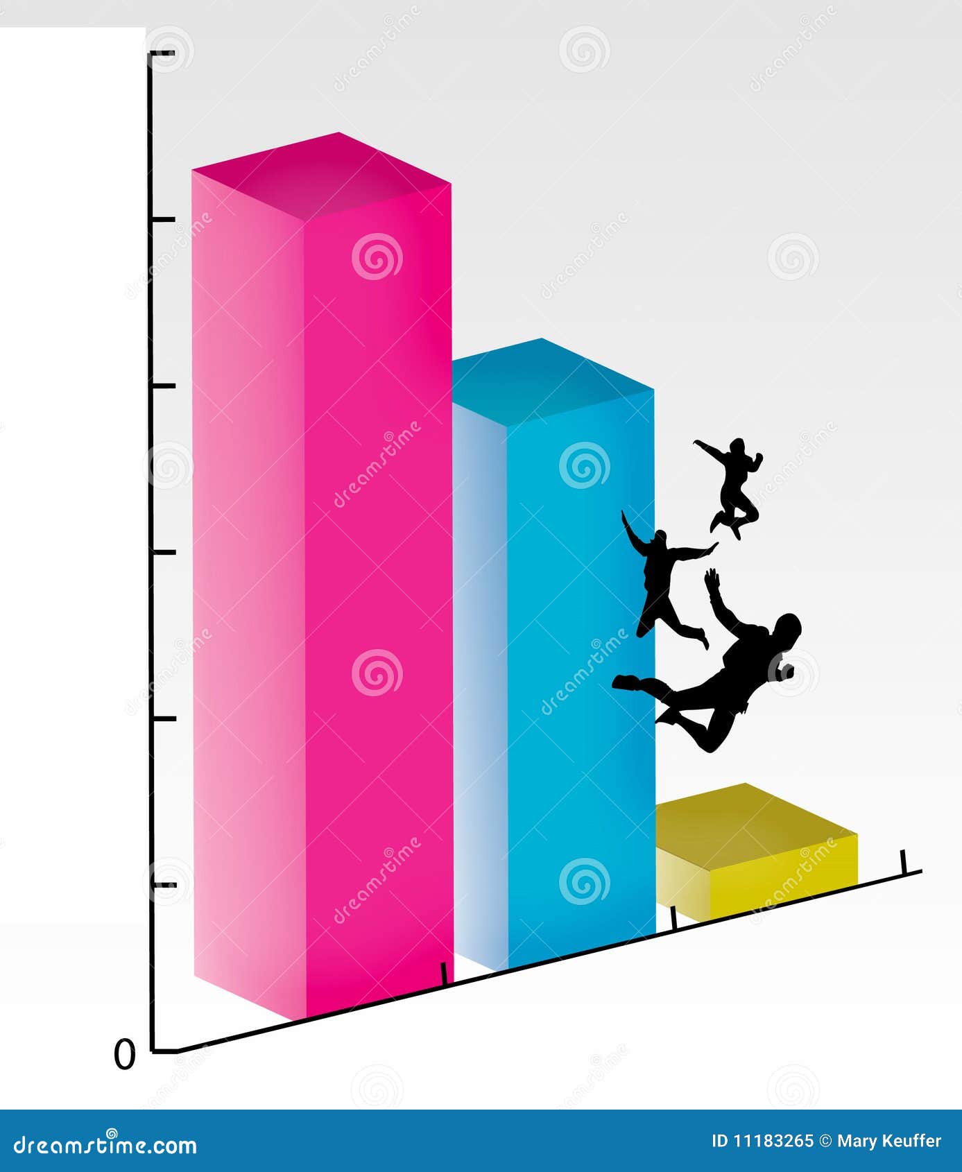 Graph in Free Fall stock illustration. Illustration of decline - 11183265