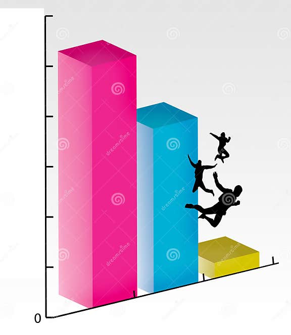 Graph in Free Fall stock illustration. Illustration of decline - 11183265