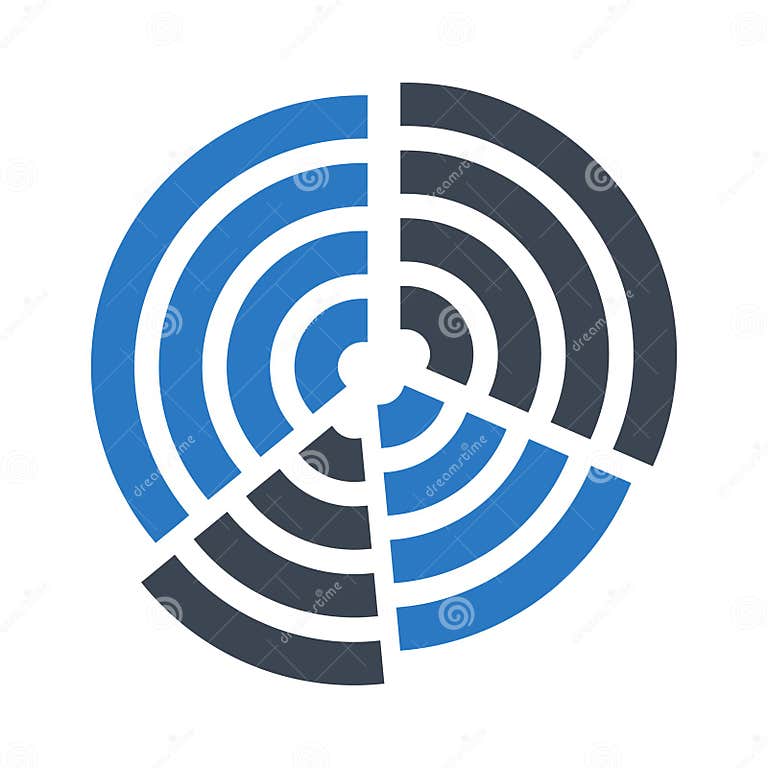 Graph Glyphs Double Color Icon Stock Illustration - Illustration of ...