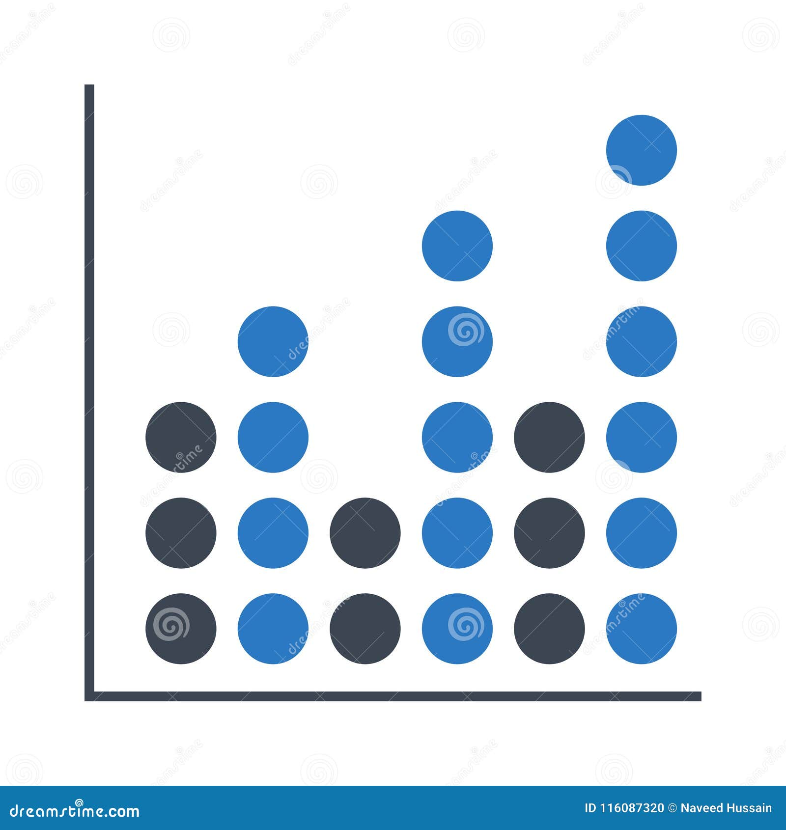 Graph Glyphs Double Color Icon Stock Illustration - Illustration of ...