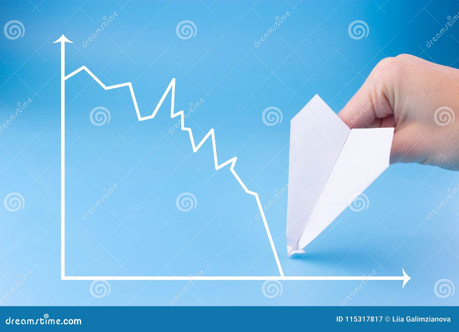Graph going down stock image. Image of index, graph - 115317817