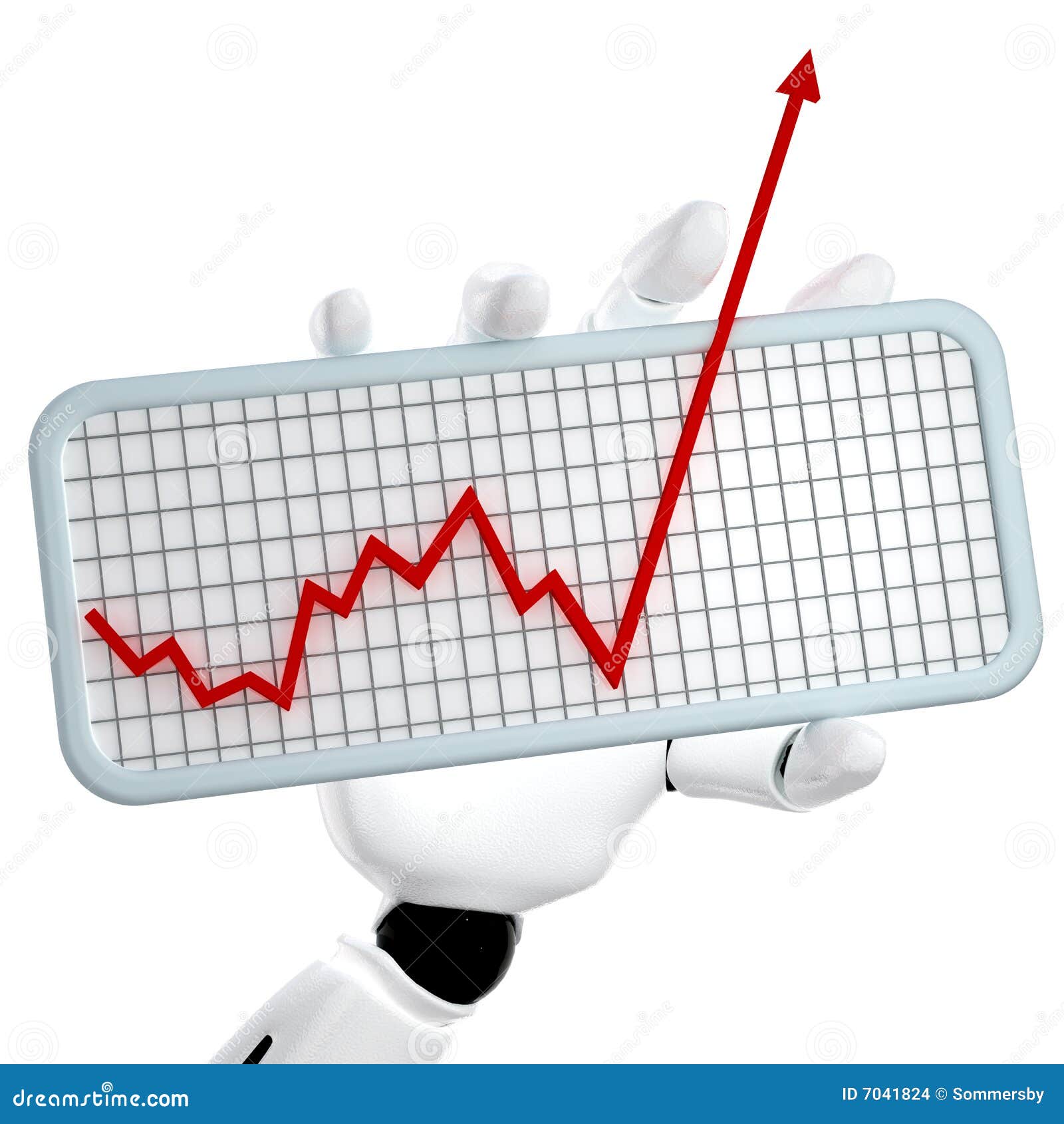 The graph going up stock illustration. Illustration of shape - 7041824