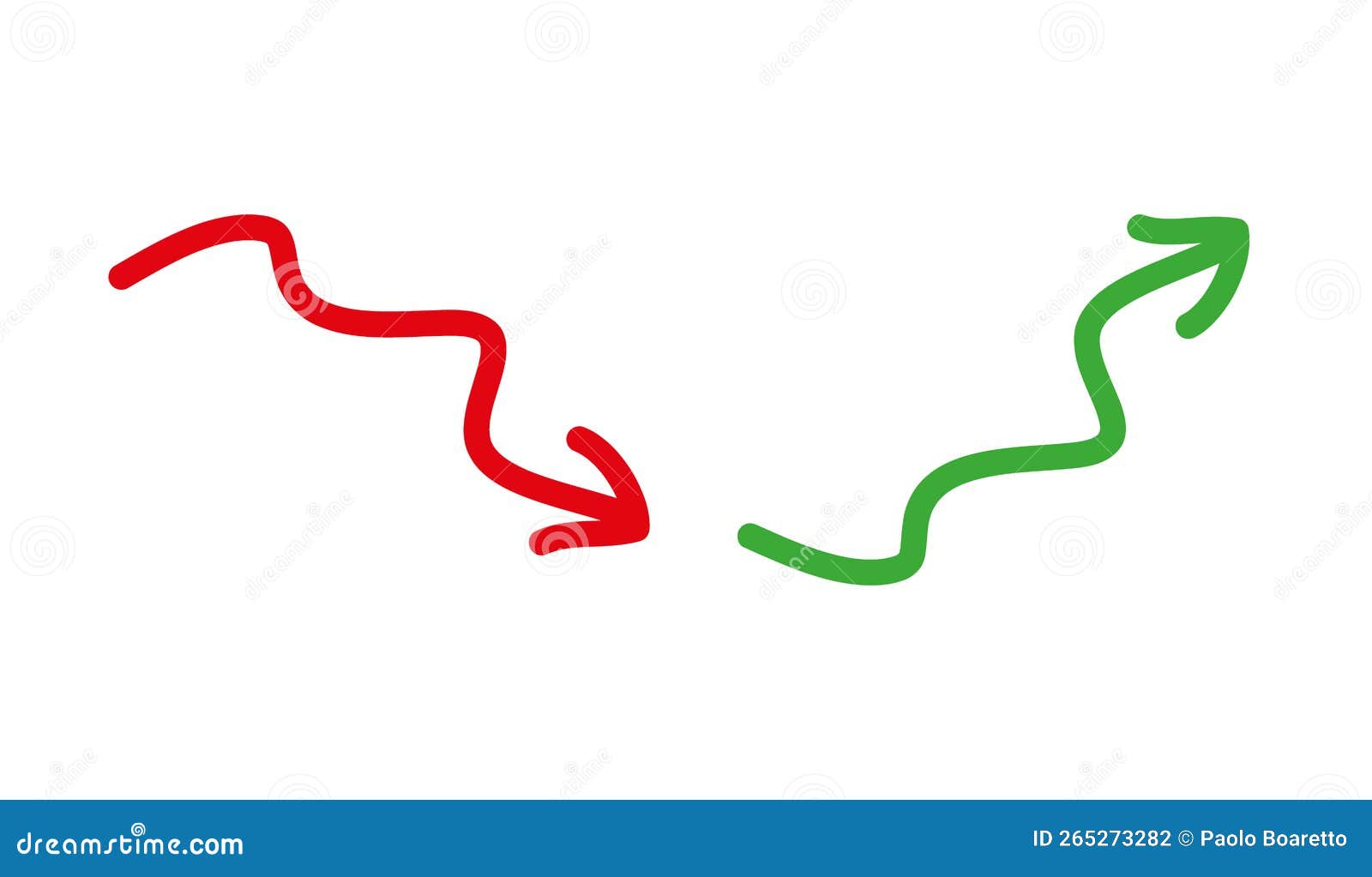Graph Going Up and Down Sign with Green and Red Arrows Vector. Stock ... Graph Going Up and Down Sign with Green and Red Arrows Vector. Stock ...