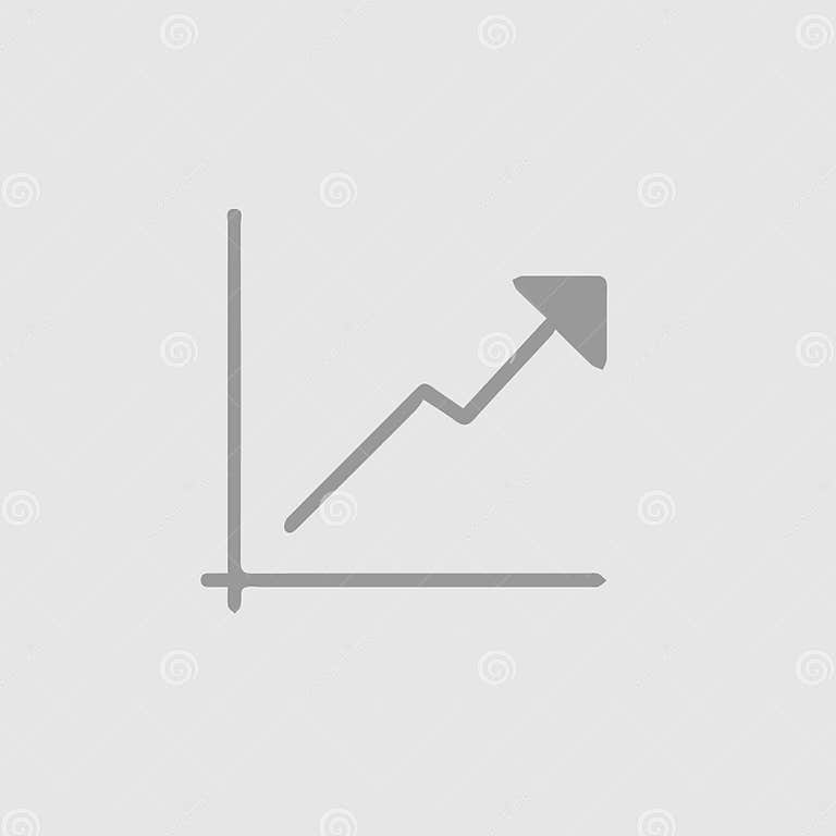 Graph Going Up Vector Icon Eps 10. Stock Vector - Illustration of ...