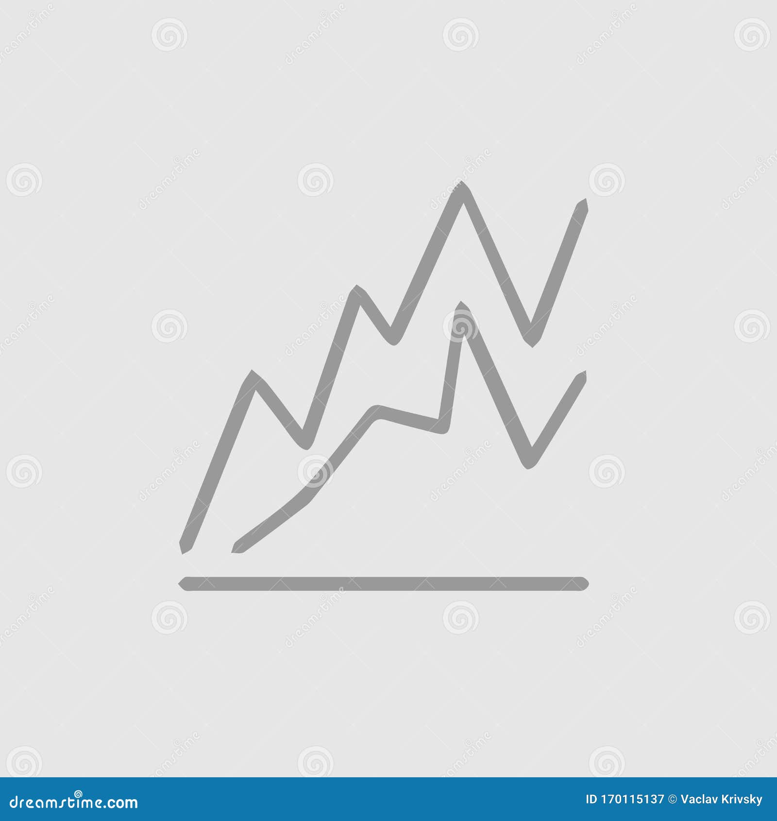 Graph Going Up Vector Icon Eps 10. Stock Vector - Illustration of ...