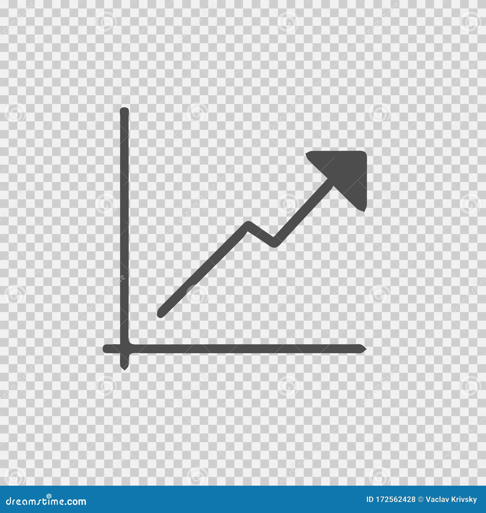 Graph Going Up Vector Icon Eps 10. Stock Vector - Illustration of icon ...