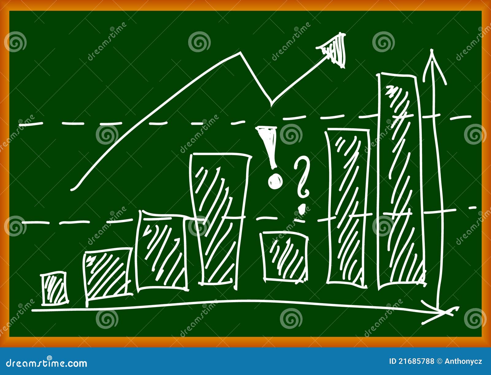 Graph on green background stock vector. Illustration of gain - 21685788