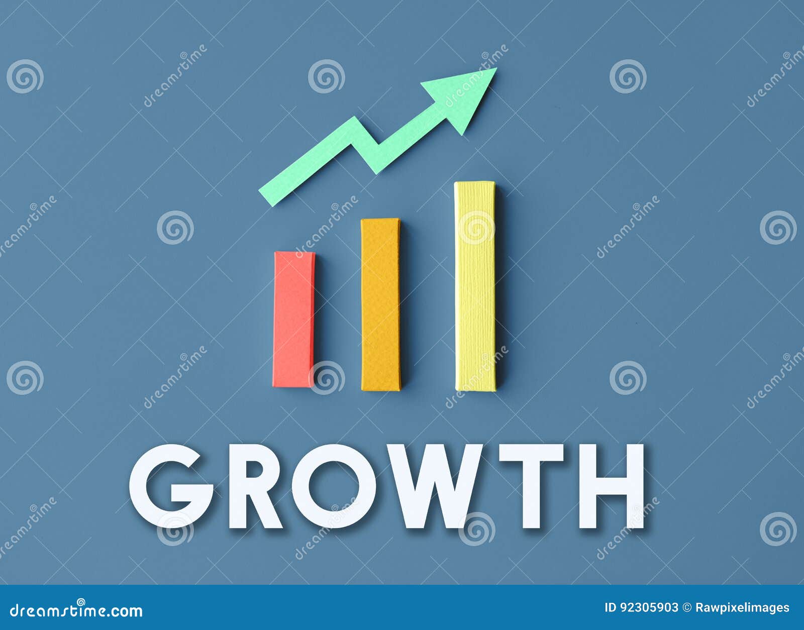 Graph Growth Development Improvement Profit Success Concept Stock Image ...