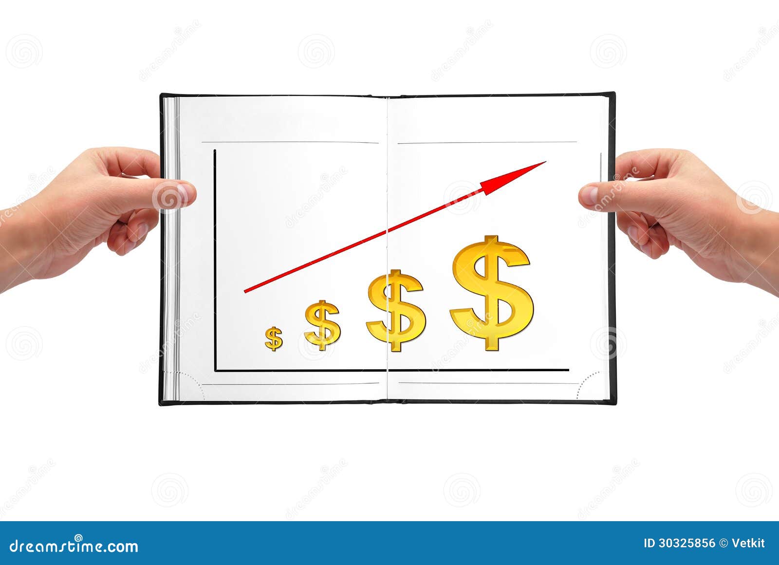 Graph of growth stock photo. Image of diary, brochure - 30325856