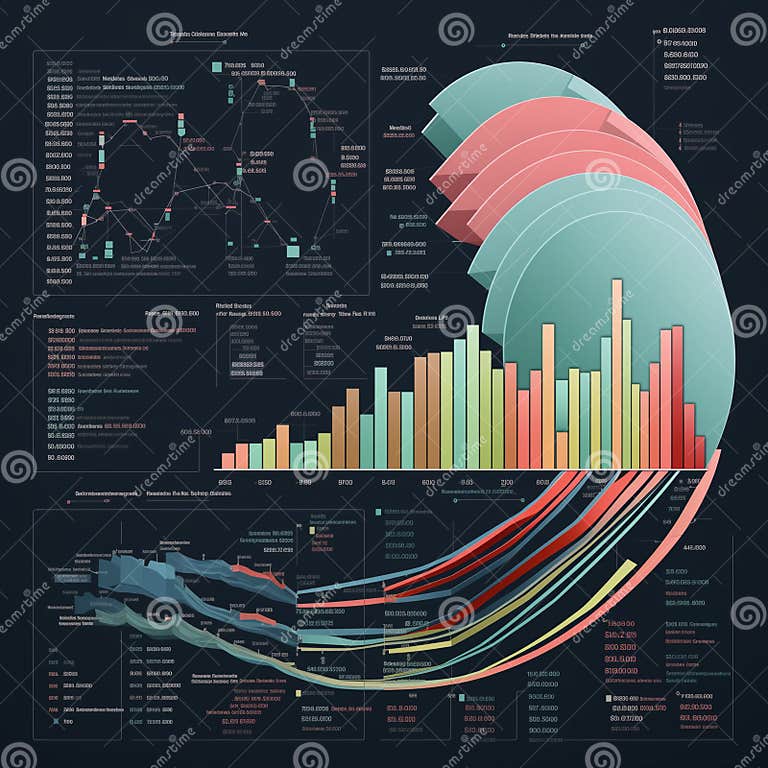 Fantastic Graph Growth Statistics Stock Illustration - Illustration of ...