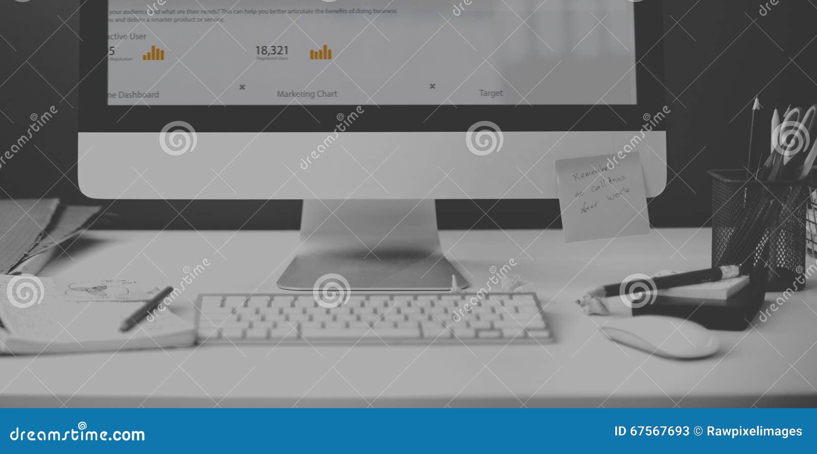 Graph Growth Success Strategy Marketing Computer Concept Stock Image ...