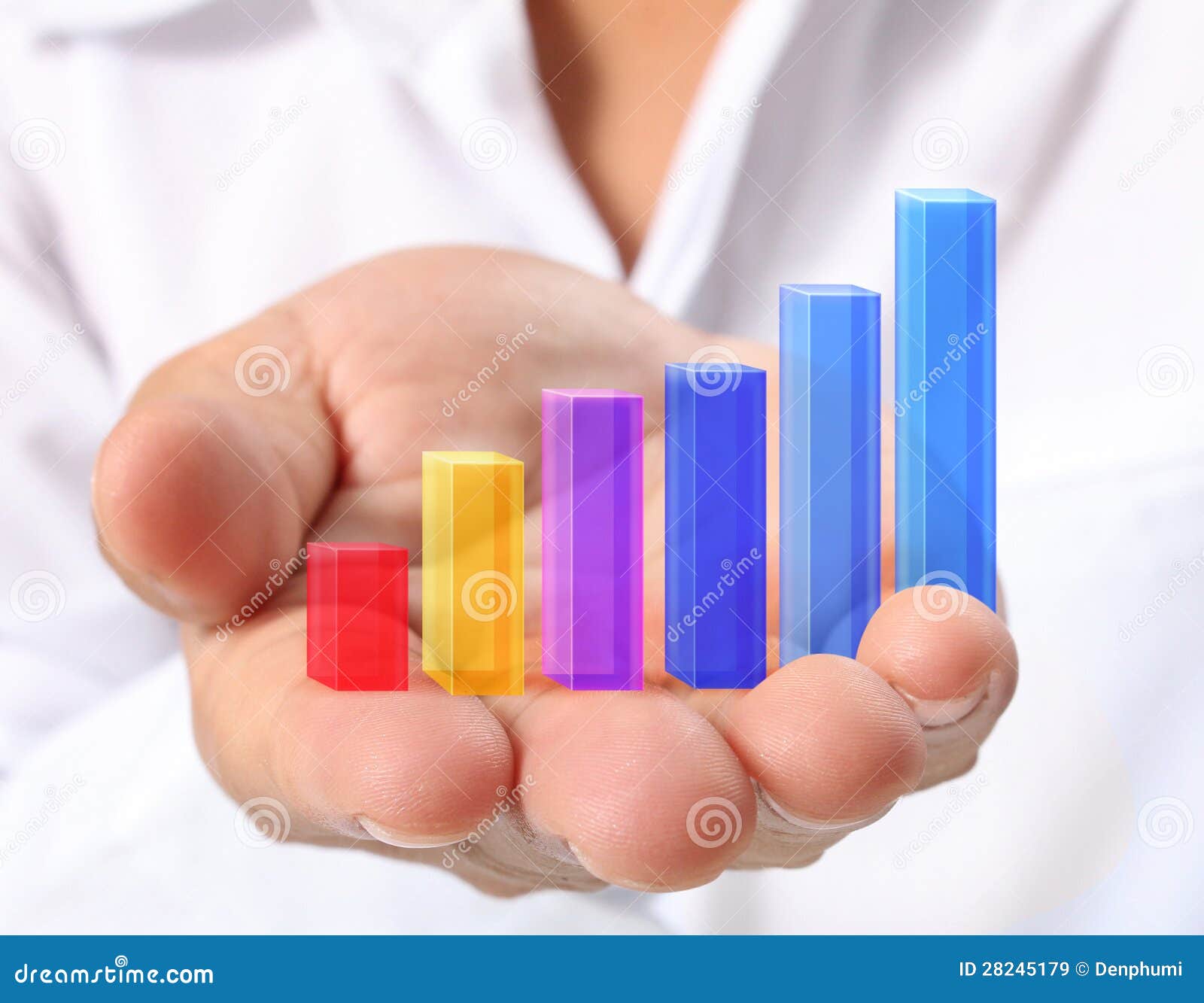 Graph in hand stock image. Image of hold, gain, growing - 28245179