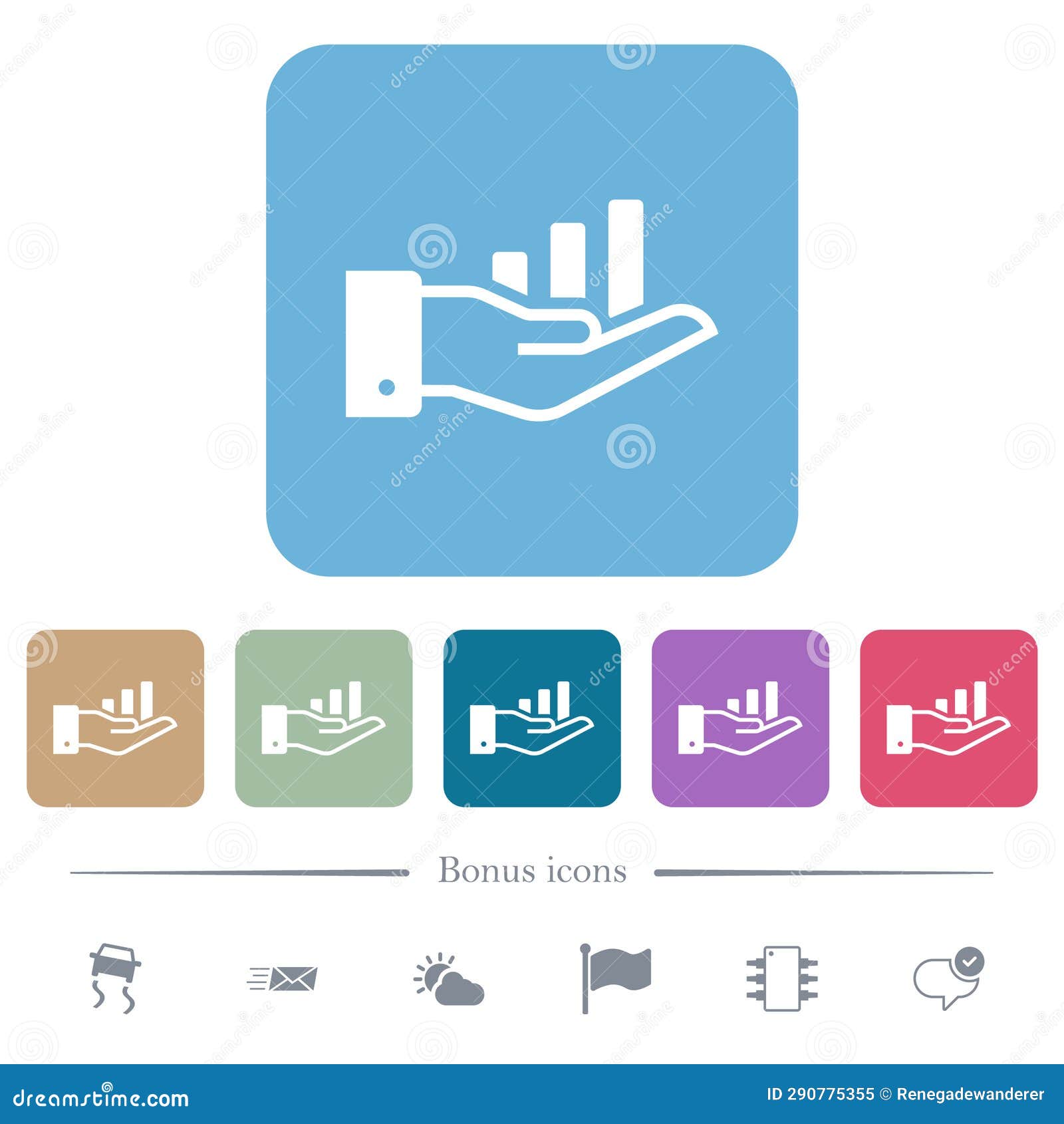 Bonus Graph Phone Shows Incentives Rewards And Premiums Royalty-Free ...