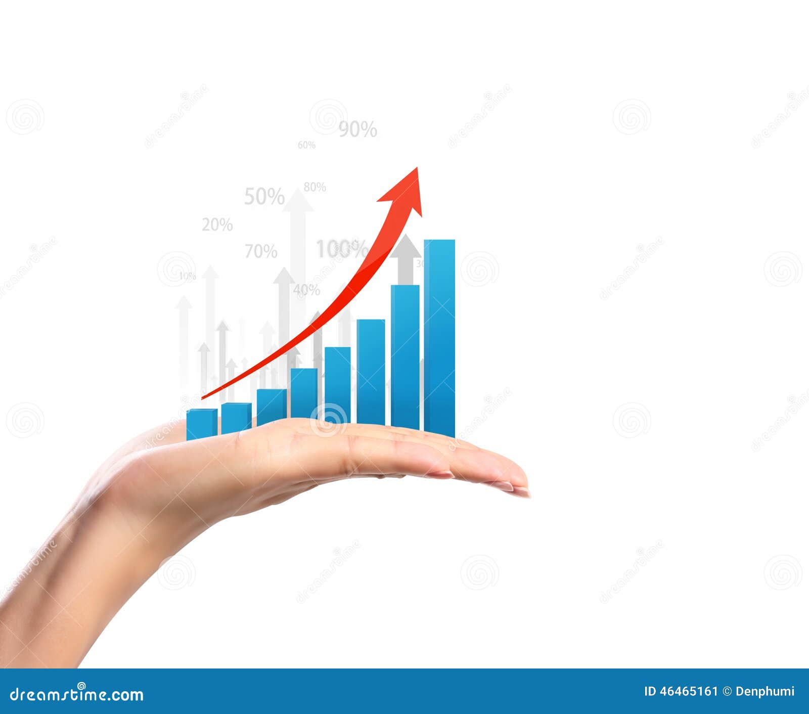 Graph in hand stock image. Image of expertise, hand, pick - 46465161