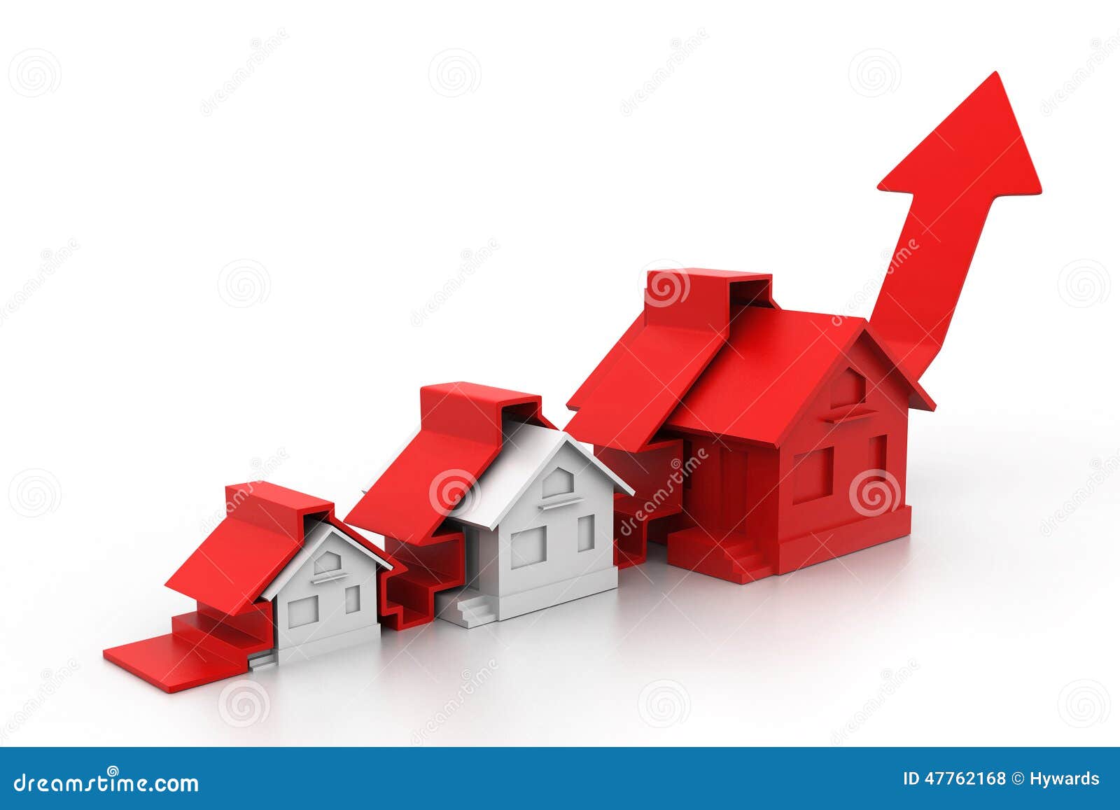 Graph of the Housing Market Stock Illustration - Illustration of idea ...