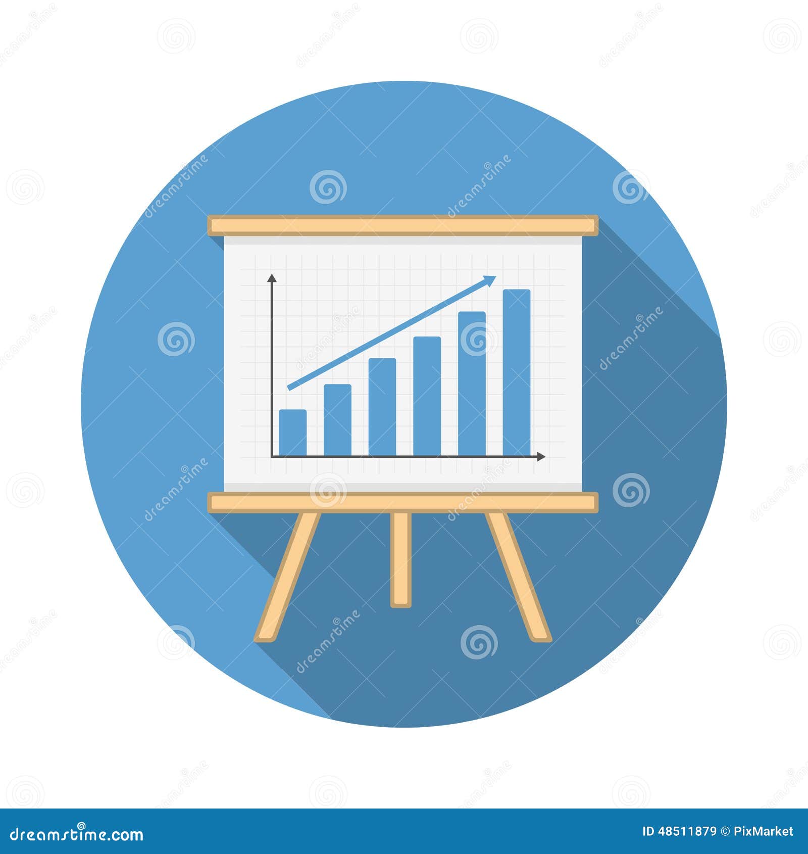 Graph Icon stock vector. Illustration of chart, green - 48511879
