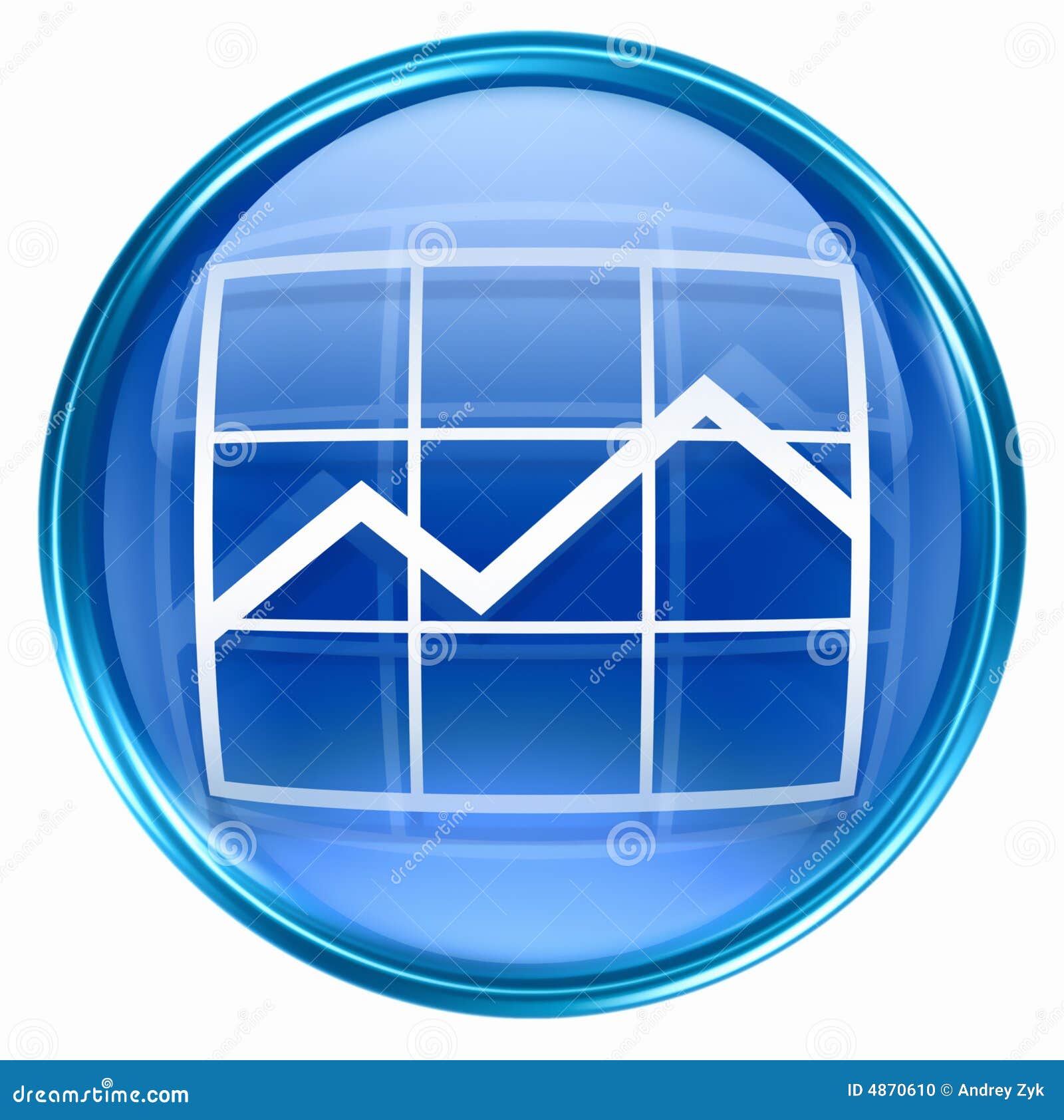 Graph icon blue stock illustration. Illustration of energy - 4870610