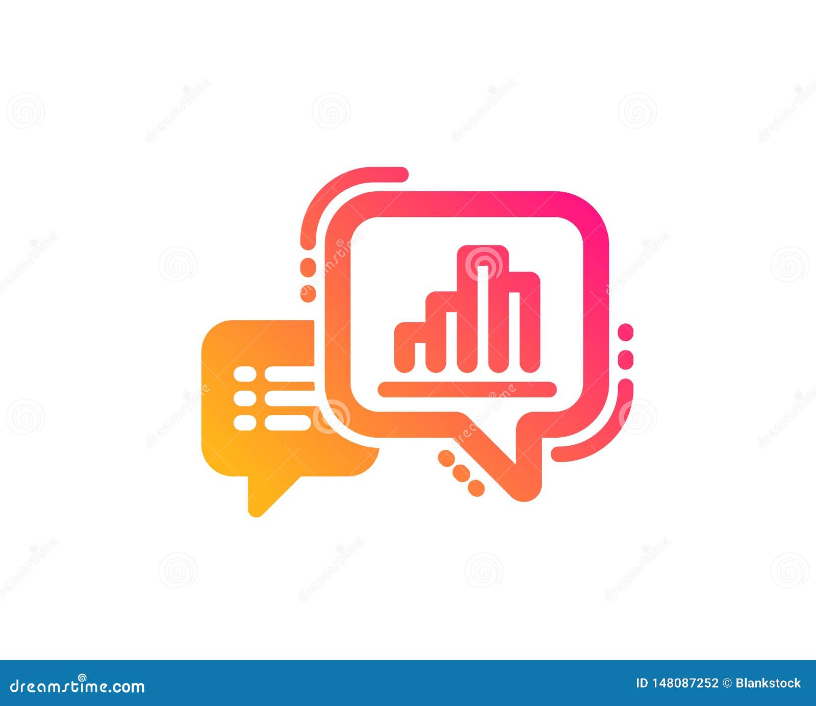 Graph Icon. Column Chart Sign. Vector Stock Vector - Illustration of ...