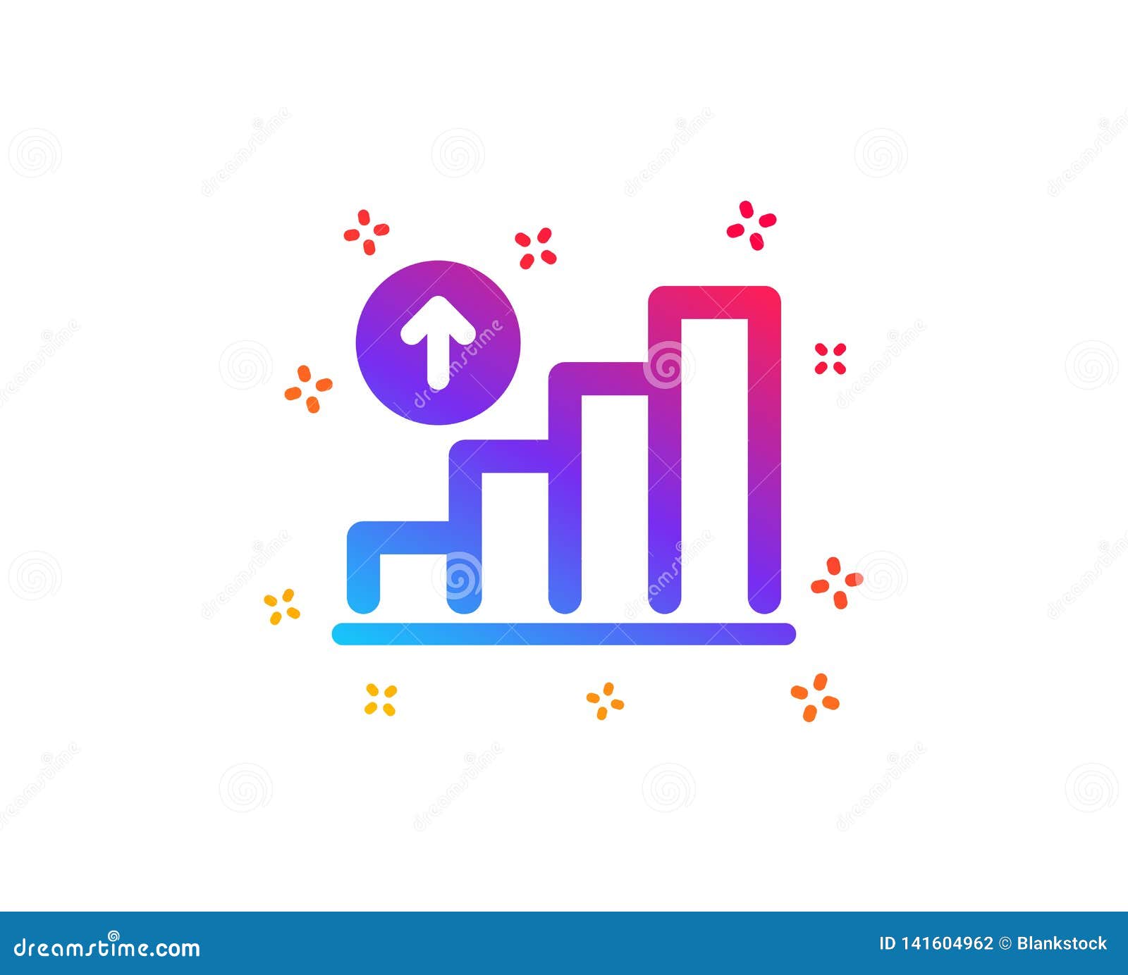 Graph Icon. Column Chart Sign. Vector Stock Vector - Illustration of ...