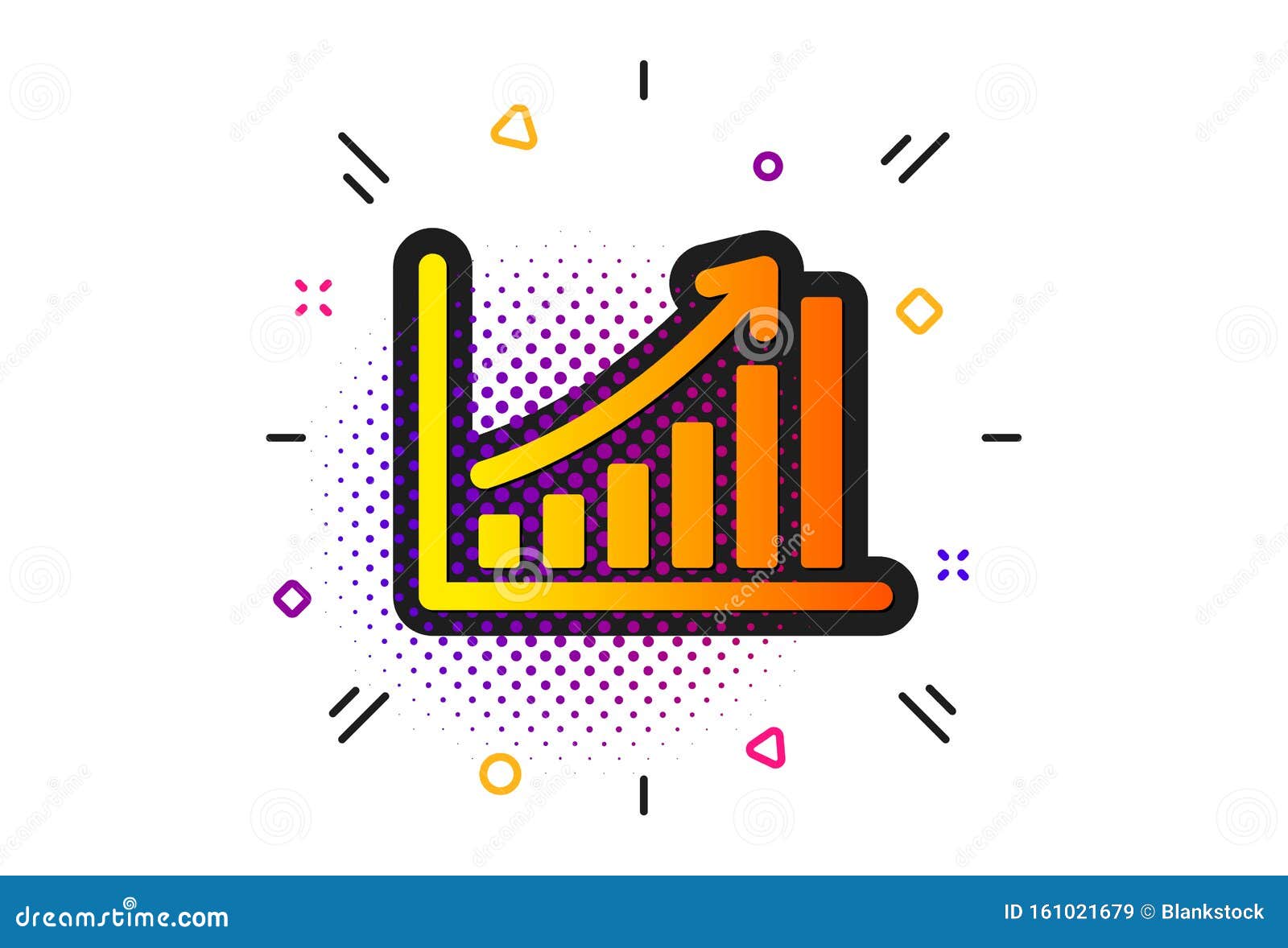 Graph Icon. Column Chart Sign. Vector Stock Vector - Illustration of ...