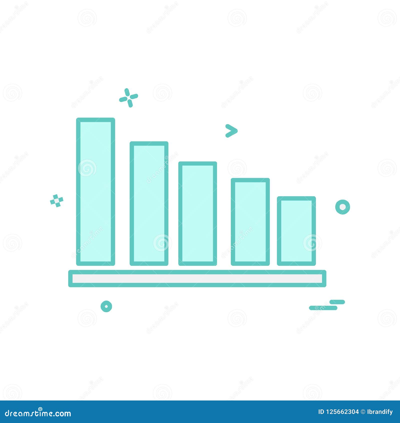 Graph icon design vector stock vector. Illustration of element - 125662304