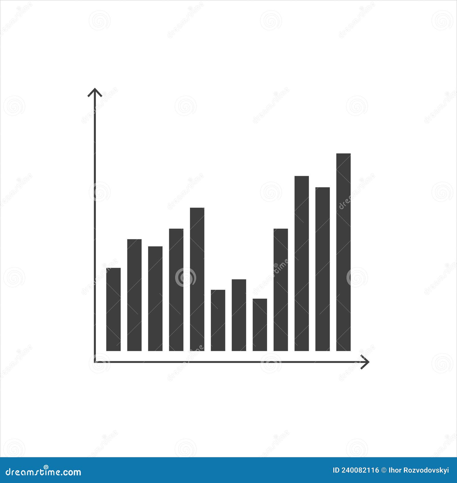Graph Icon. Statistics, Analytics Symbol Template for Graphic and Web ...