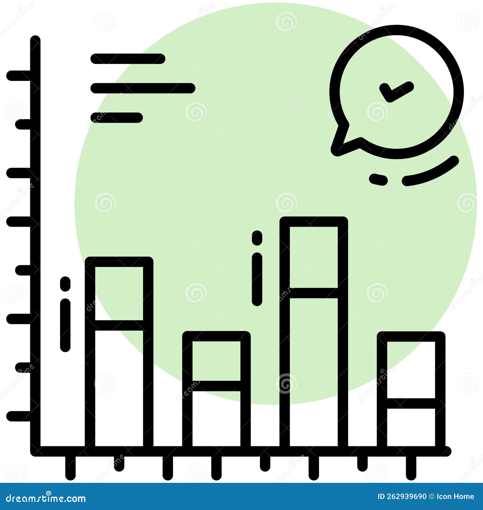 Graph Icon, Survey and Feedback, Modern Vector Illustration Stock ...