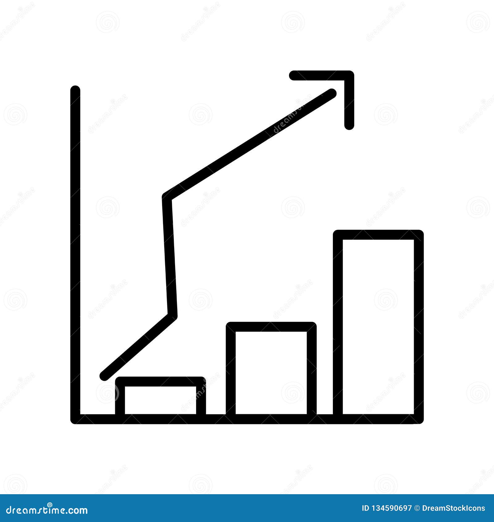 Graph Icon Vector Isolated on White Background, Graph Sign , Office ...