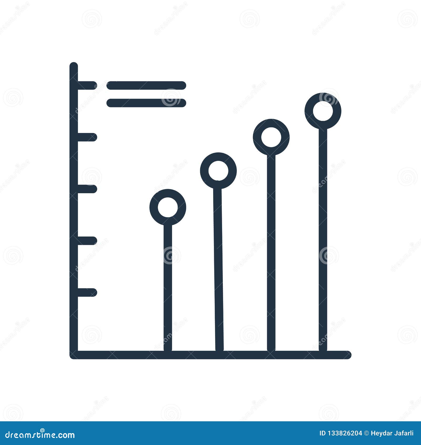 Graph Icon Vector Isolated on White Background, Graph Sign Stock Vector ...