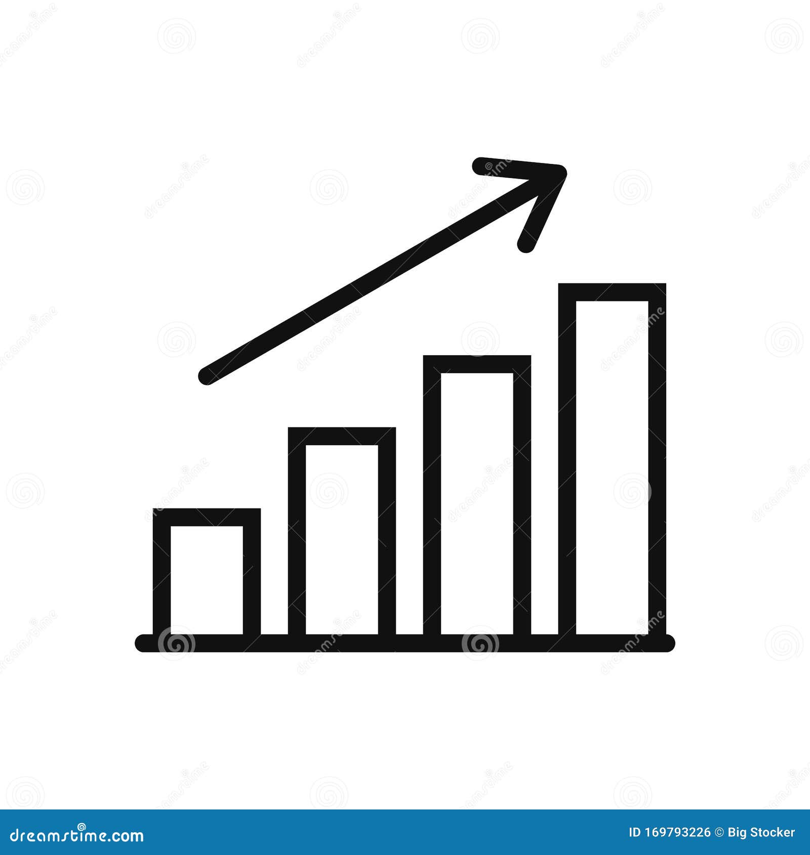 Graph Icon Vector. Simple Graph Sign in Modern Design Style for Web ...