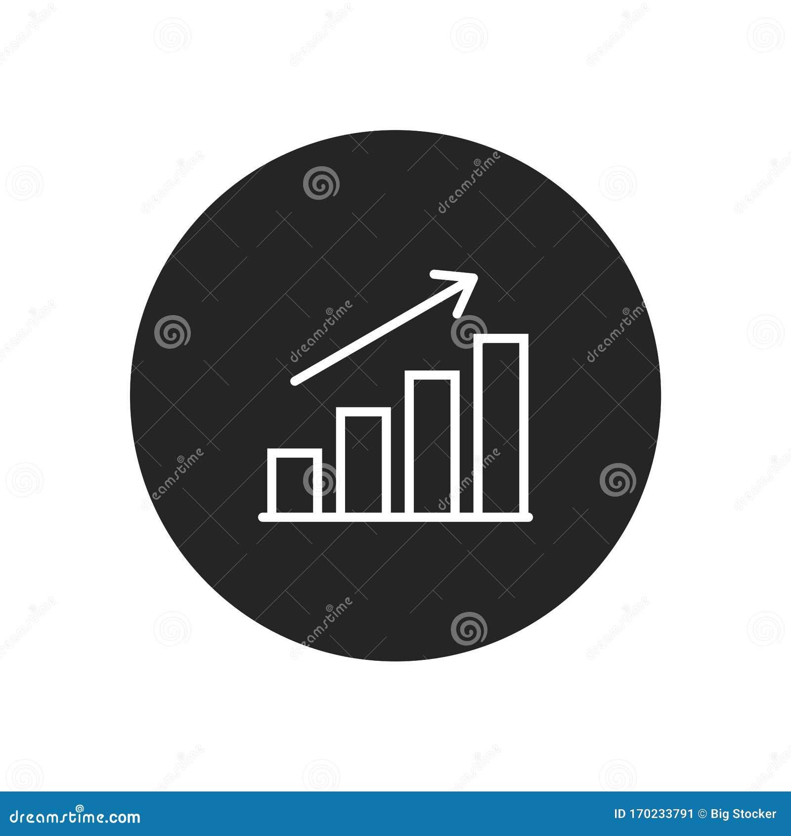 Graph Icon Vector. Simple Graph Sign in Modern Design Style for Web ...