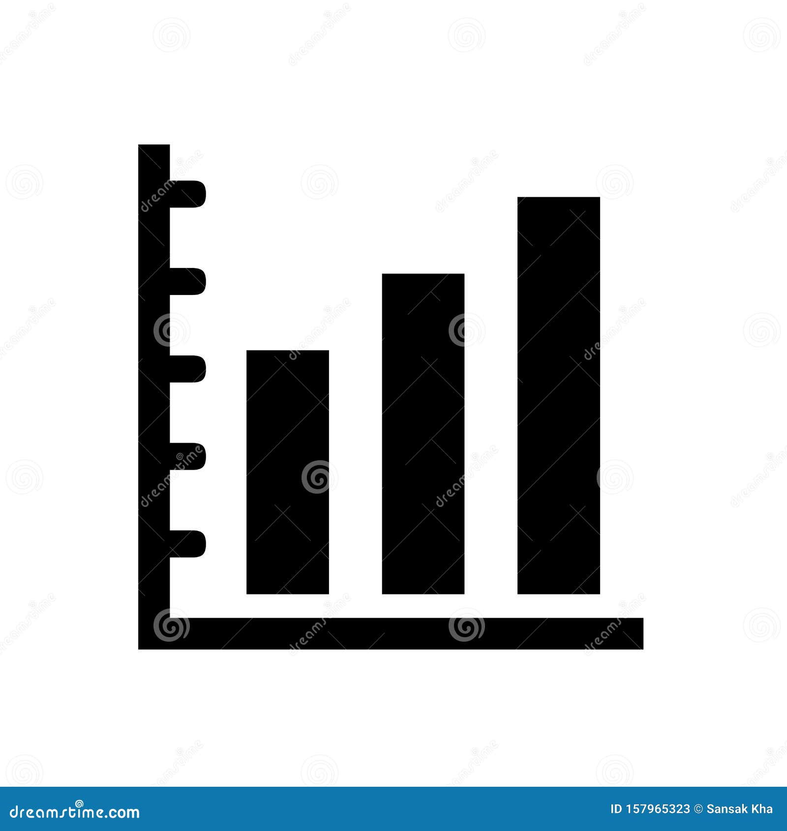 Bar Chart Icon,Vector Graph Icon Stock Illustration - Illustration of ...