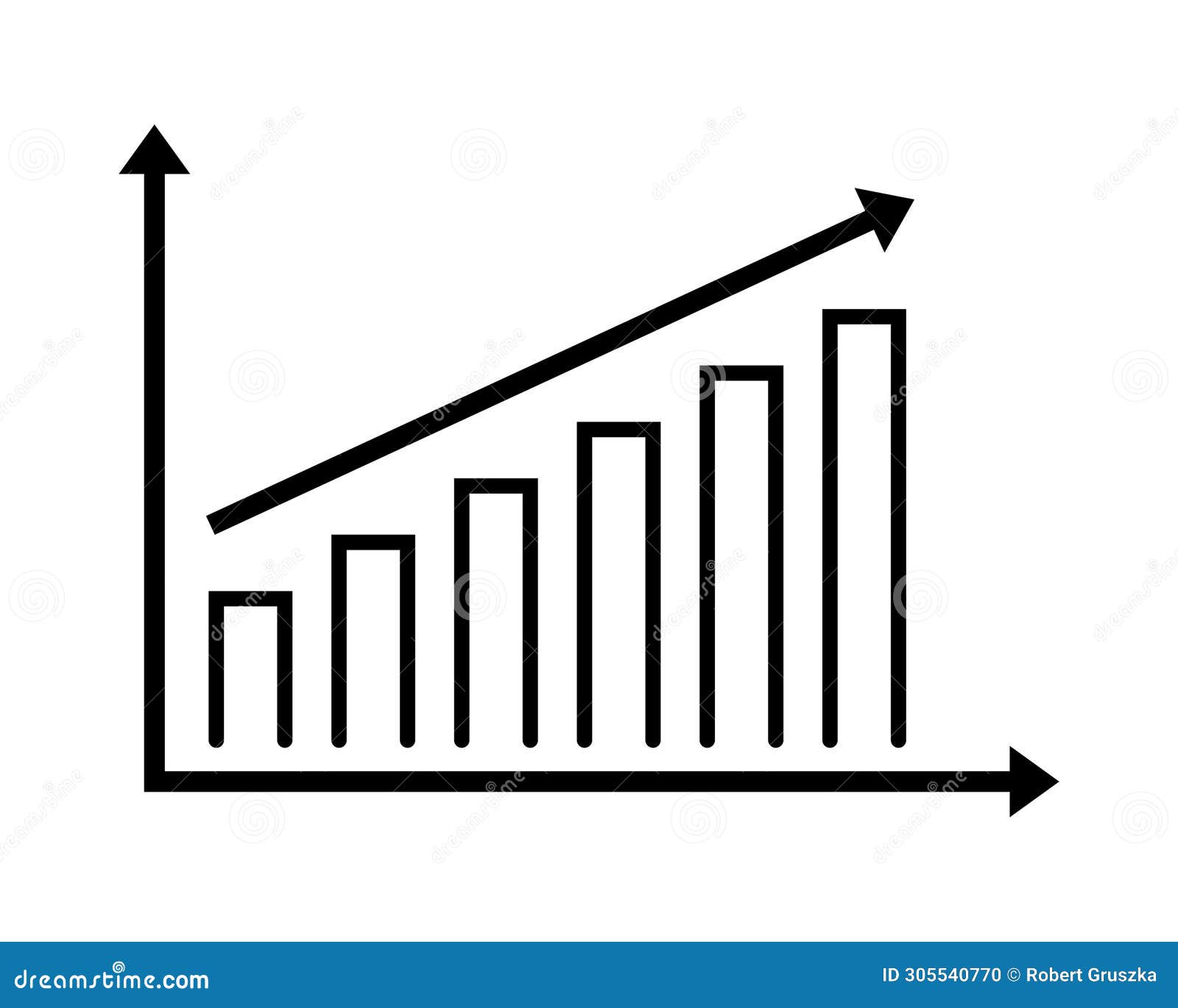 Graph icon stock vector. Illustration of investment - 305540770
