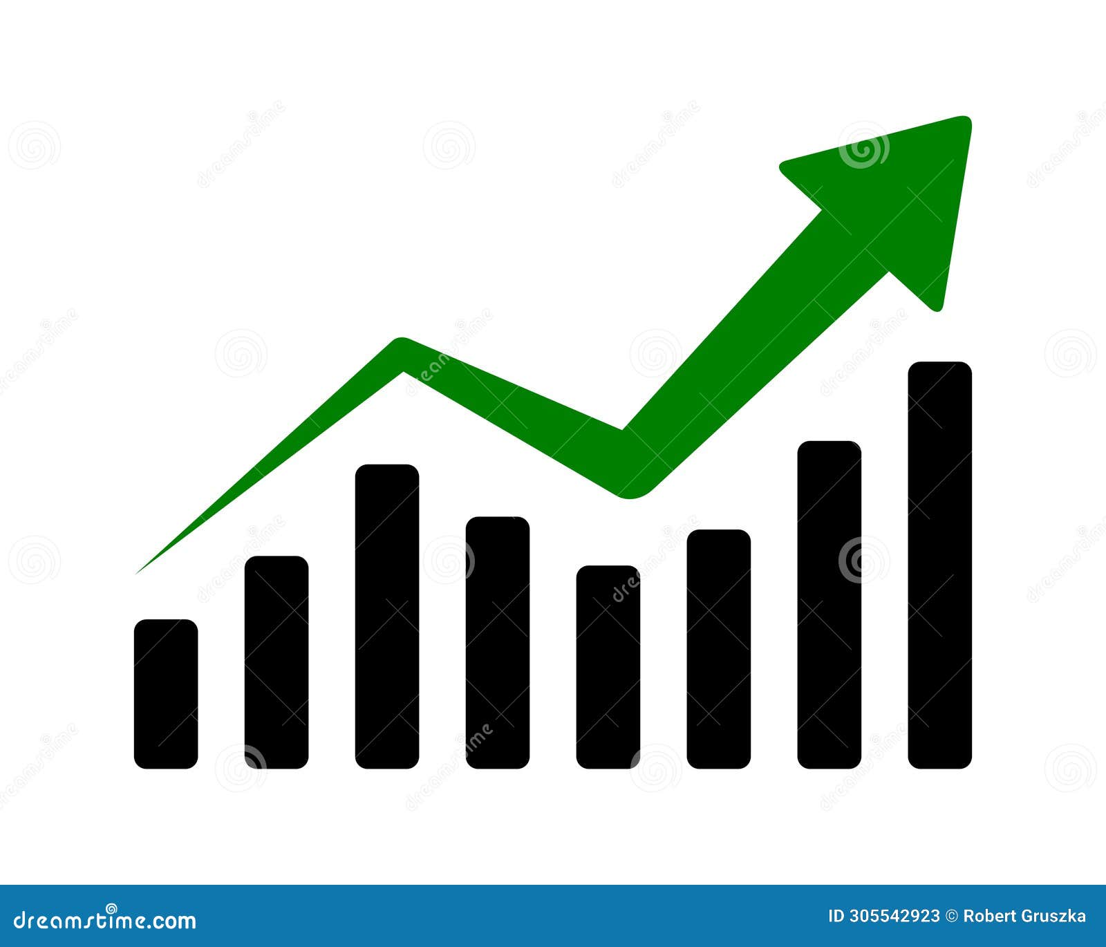 Graph icon stock illustration. Illustration of growth - 305542923