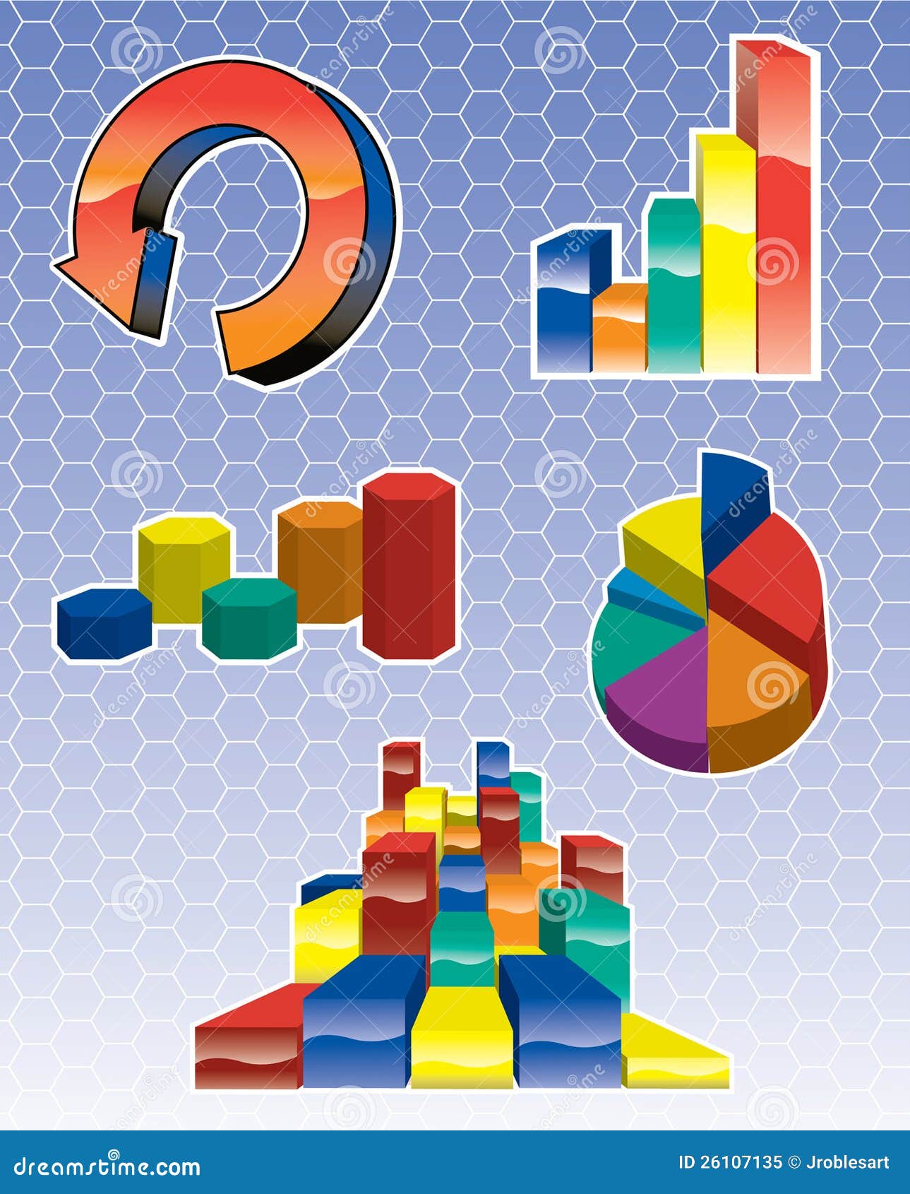 Graph Icons stock vector. Illustration of chart, report - 26107135