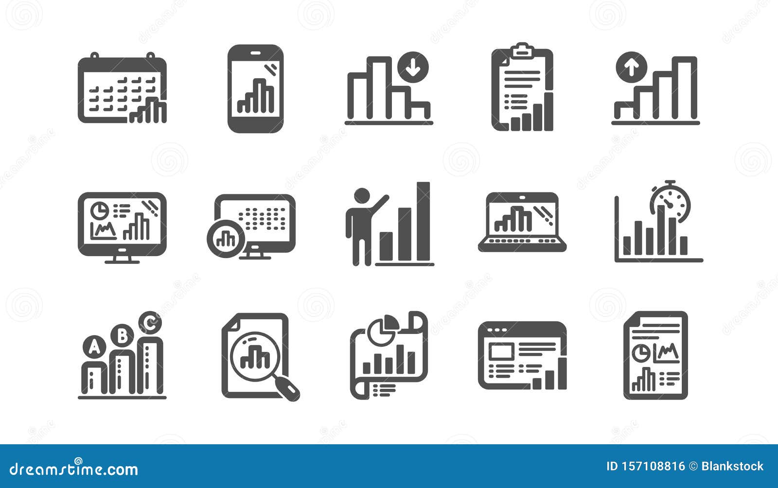 Graph Icons. Charts and Graphs, Presentation and Report. Classic Icon ...