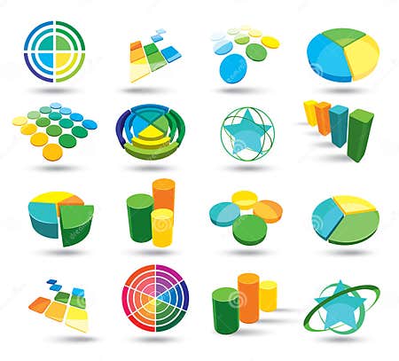 Graph illustrations stock vector. Illustration of collection - 12215465