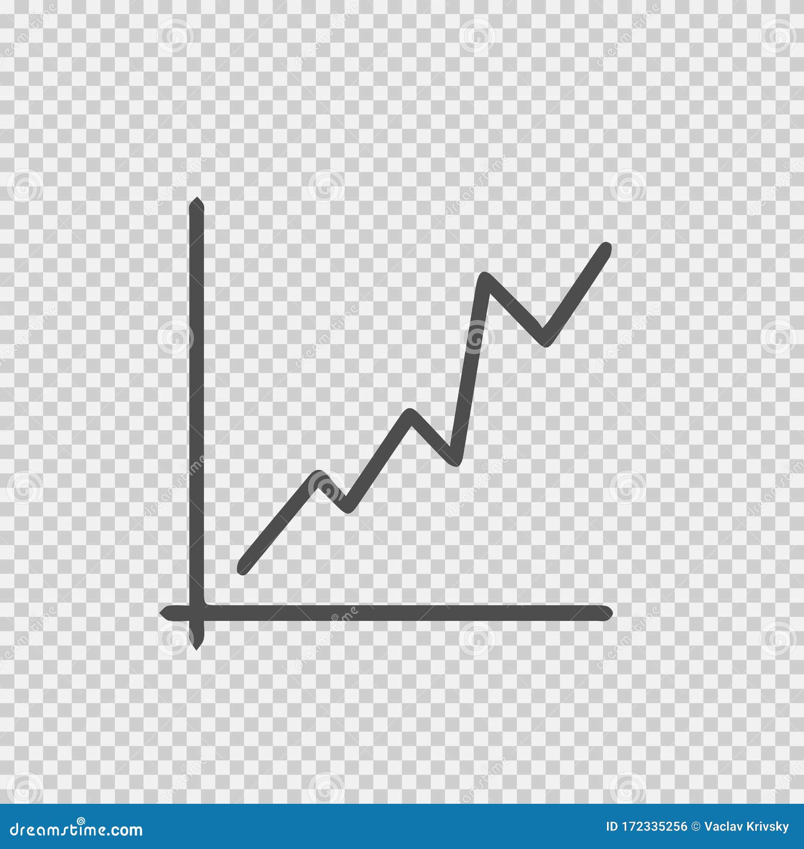 Graph Increase Vector Icon Eps 10. Stock Vector - Illustration of ...