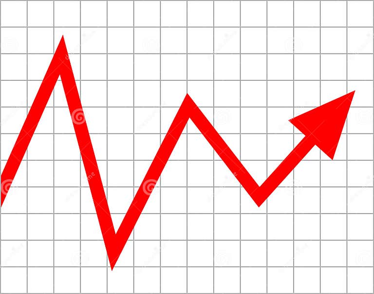 Graph increases stock illustration. Illustration of corporate - 8228513