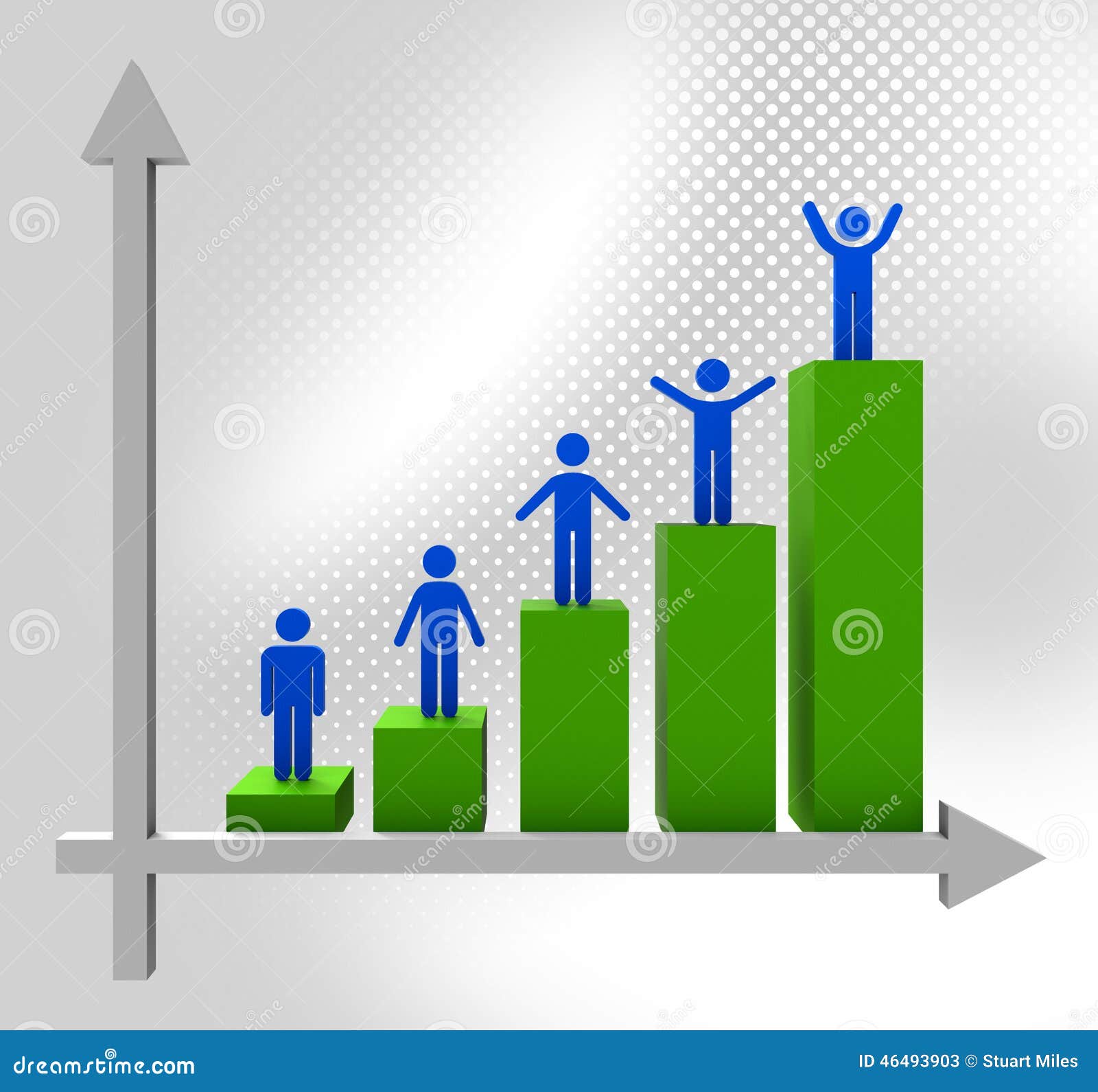 Graph Increasing Means Forecast Increase And Growing Stock Illustration ...