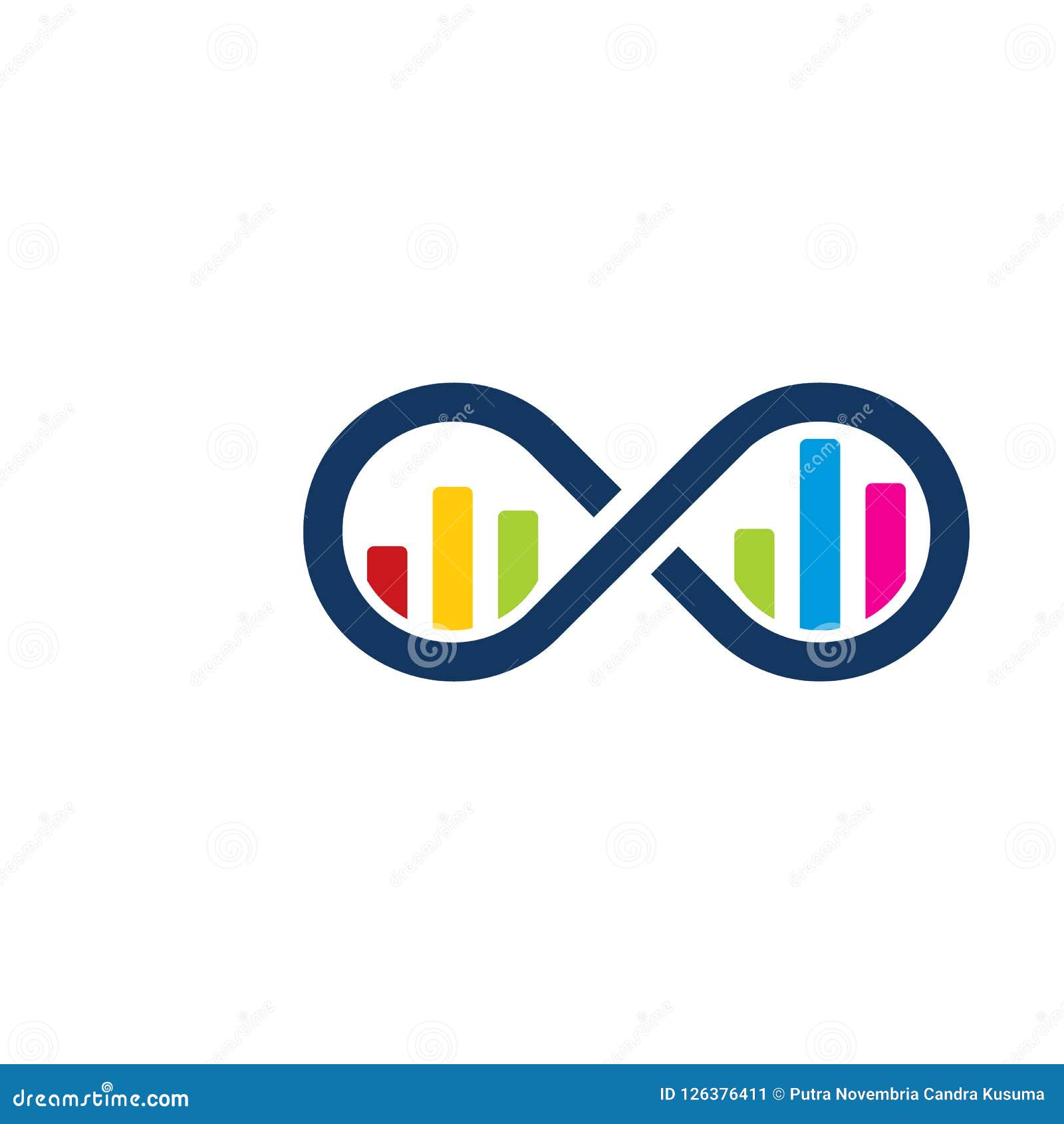 Graph Infinity Head Logo Icon Design Stock Vector - Illustration of ...