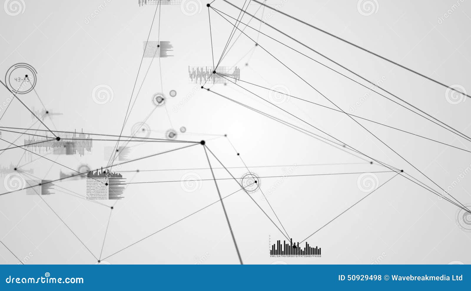 Graph Interface with Connecting Lines Stock Footage - Video of lines ...