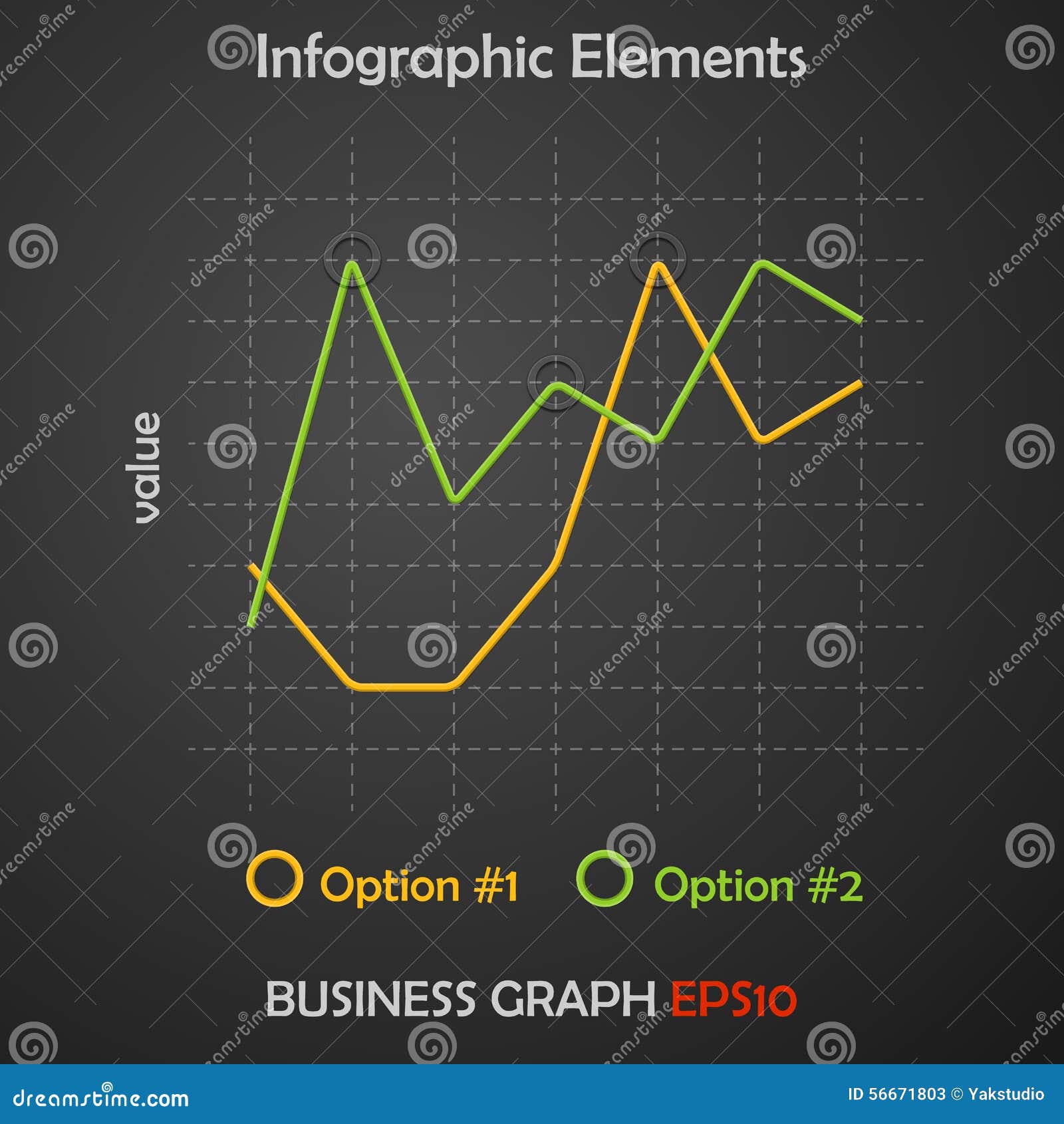 Graph light dark stock vector. Illustration of finance - 56671803
