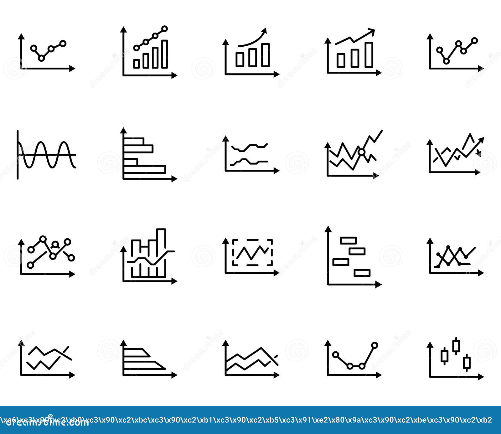 Graph line icon stock vector. Illustration of success - 190295398