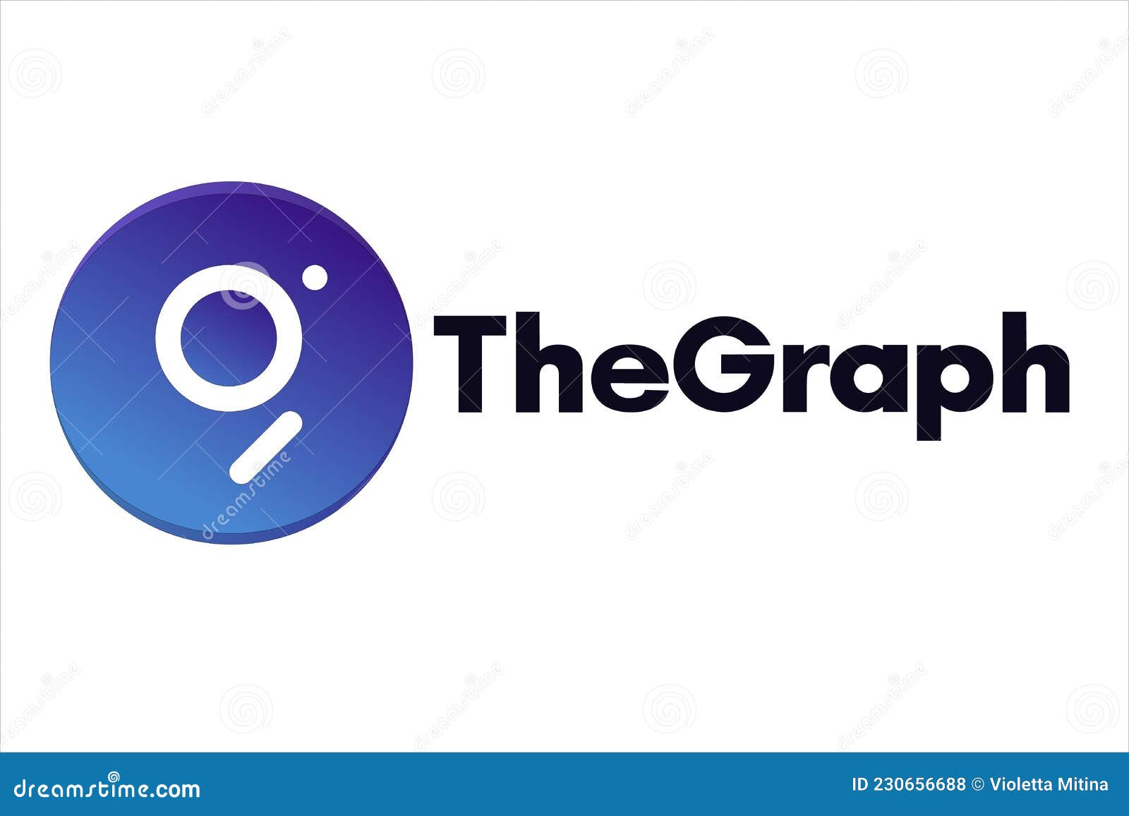 The Graph Logos Vector Logo Text Icon Author S Development Stock Vector ...