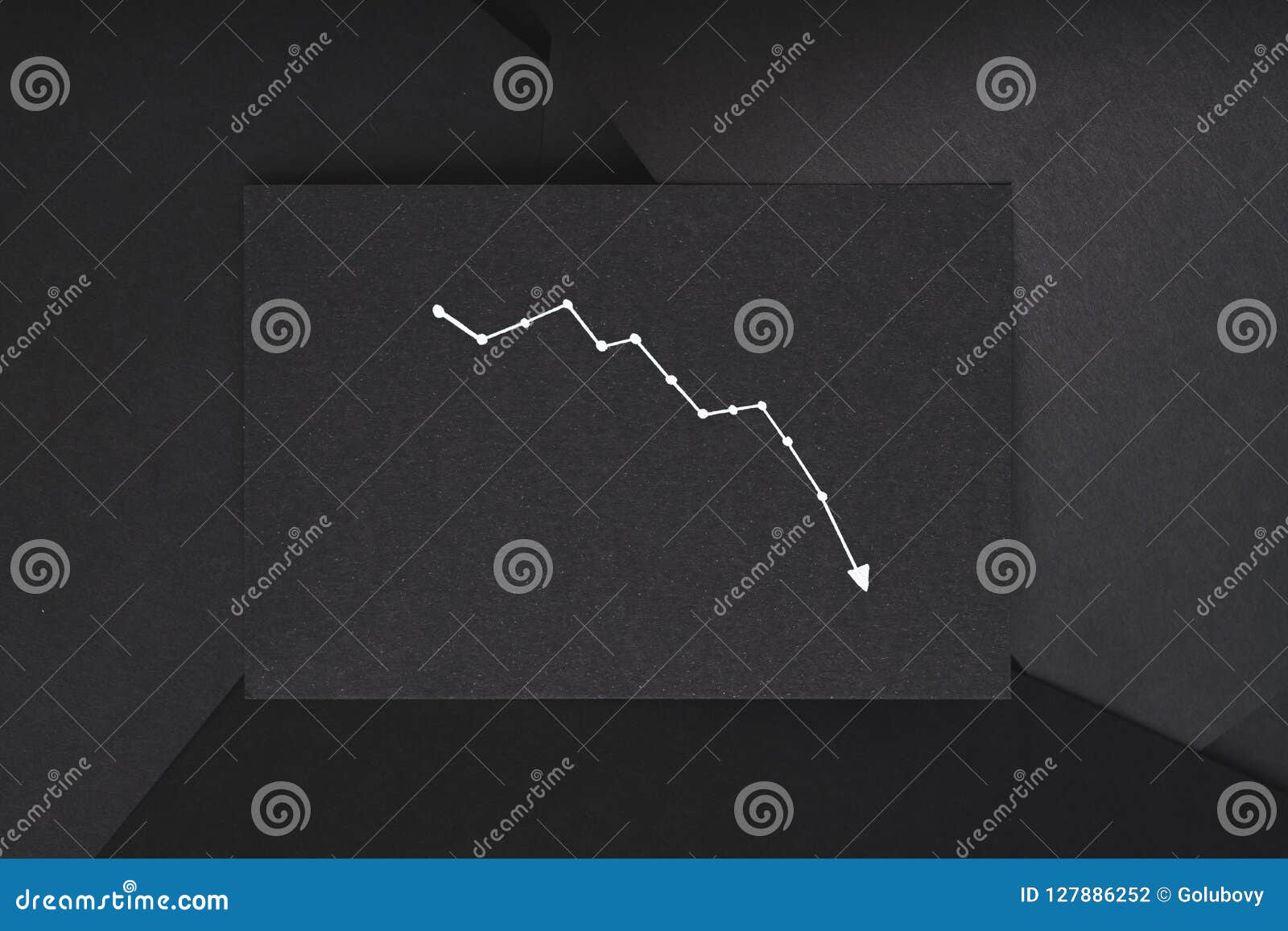 Exponential Graph Growth Improvement Blue Paper Royalty-Free Stock ...