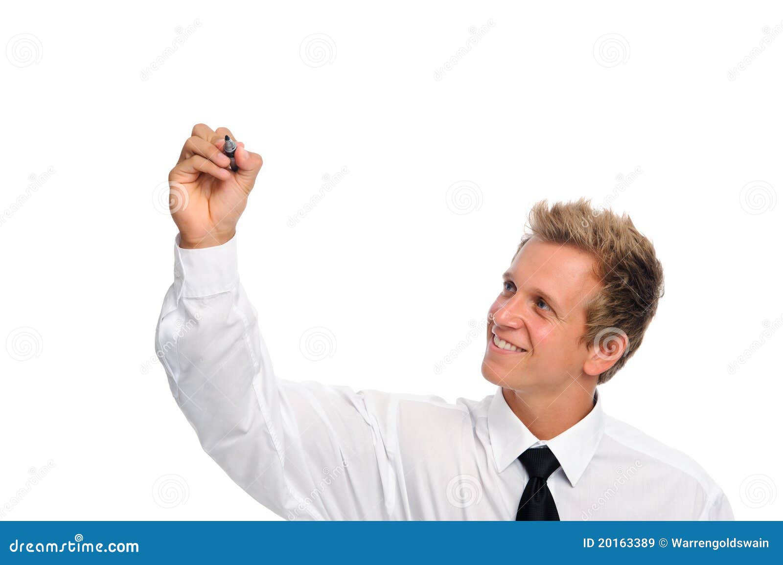 Graph Man stock image. Image of presentation, draw, hold - 20163389