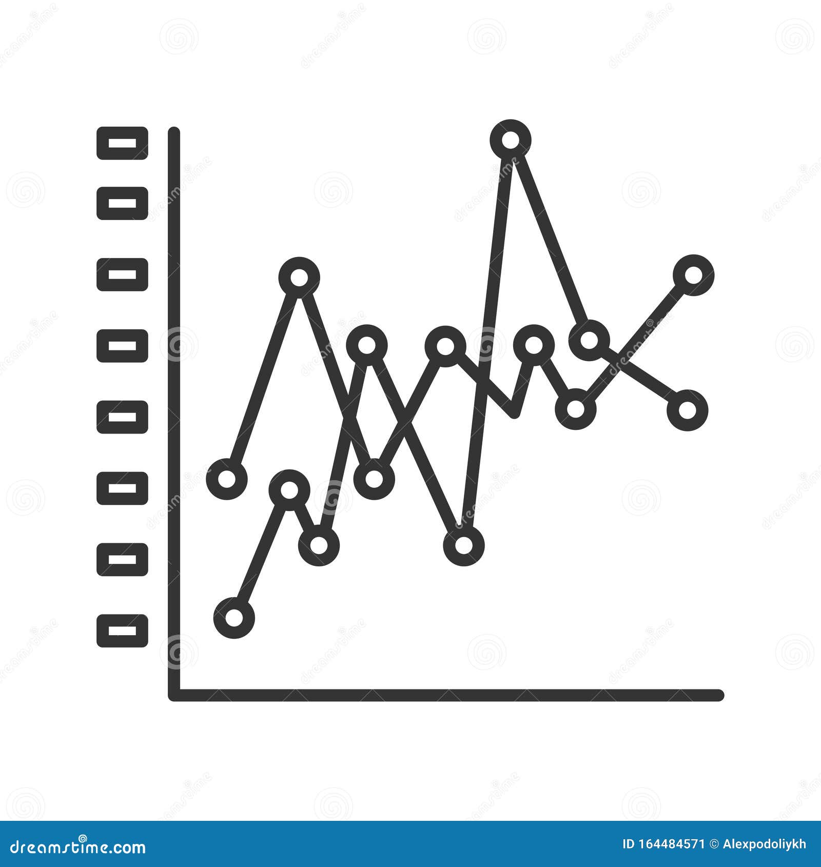 Graph Marketed Infographic Line Black Icon. Record Keeping Concept ...