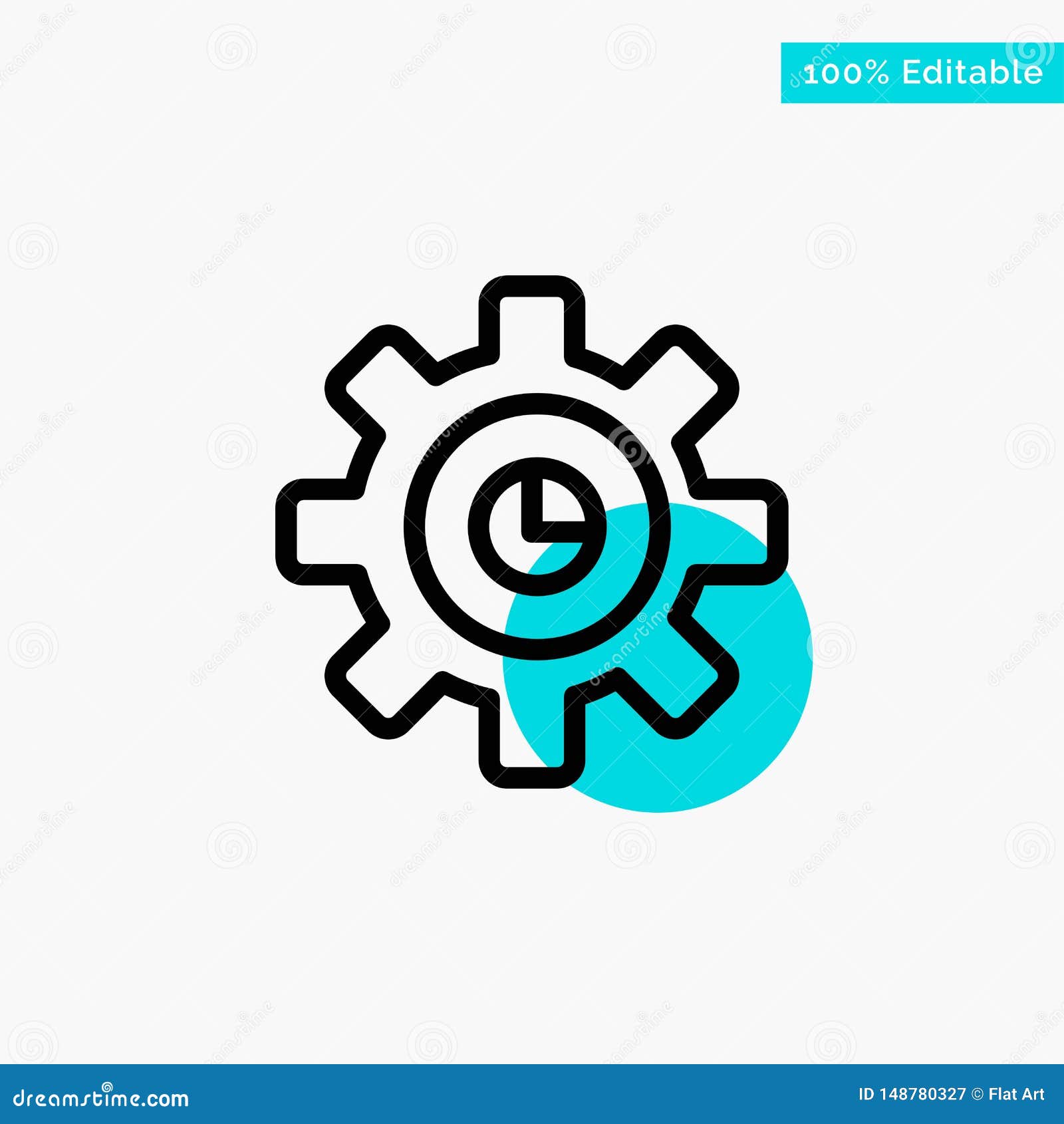 Graph, Marketing, Gear, Setting Turquoise Highlight Circle Point Vector ... Graph, Marketing, Gear, Setting Turquoise Highlight Circle Point Vector ...